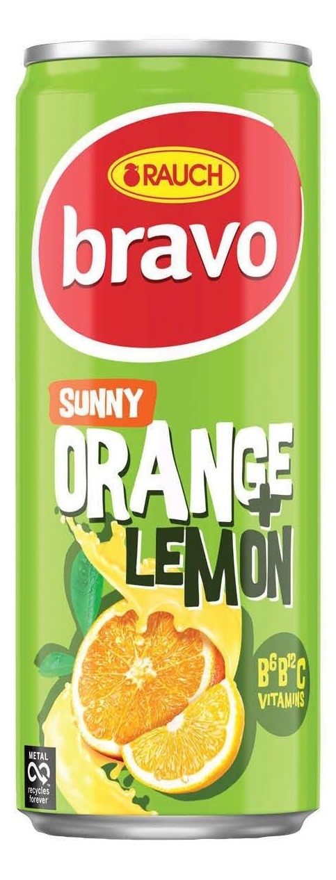 Voćni sok RAUCH Bravo sunny lemon 330ml - Cenoteka