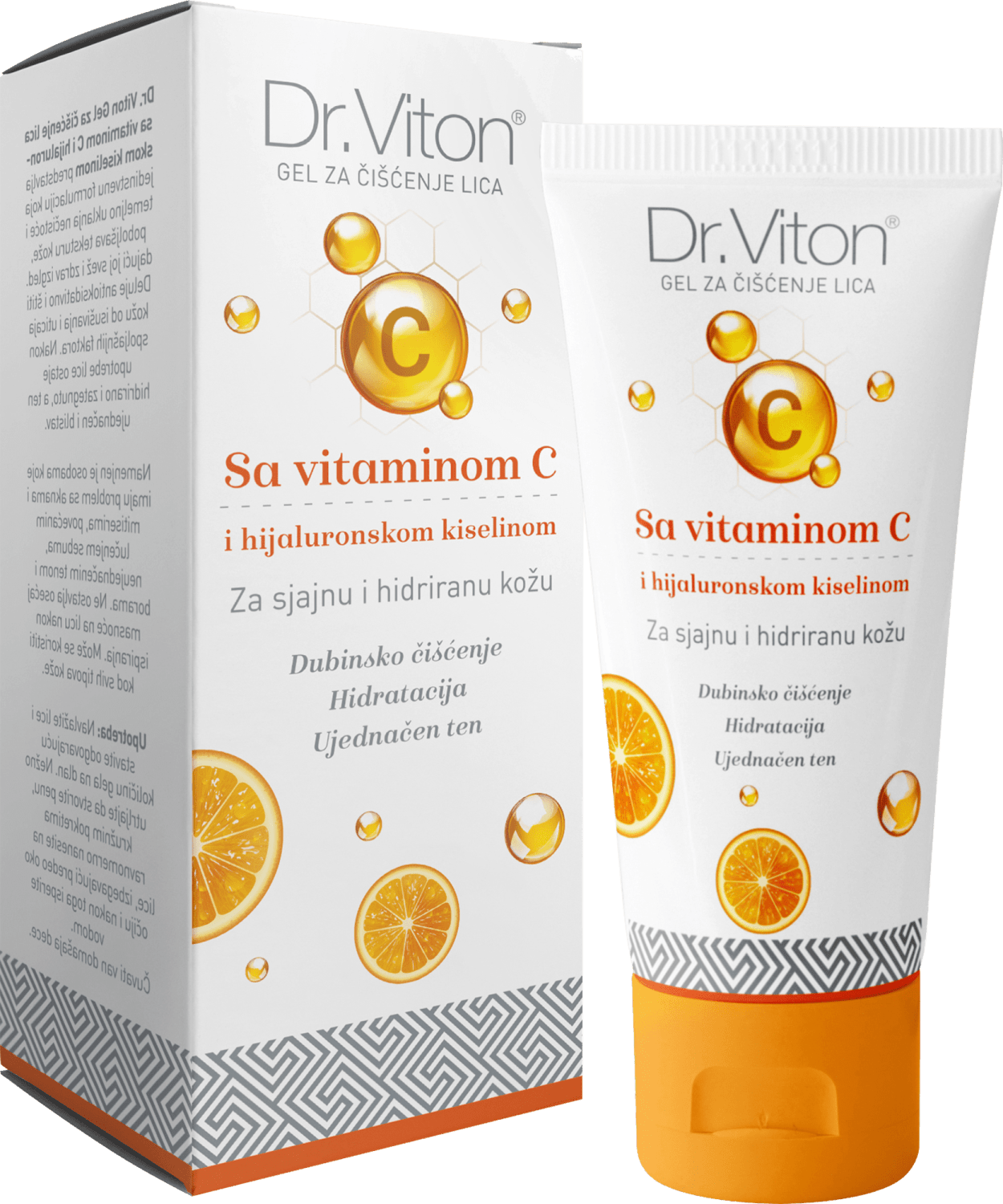 DR.VITON gel za čišćenje lica vitamin C i hijaluron 100ml - Cenoteka