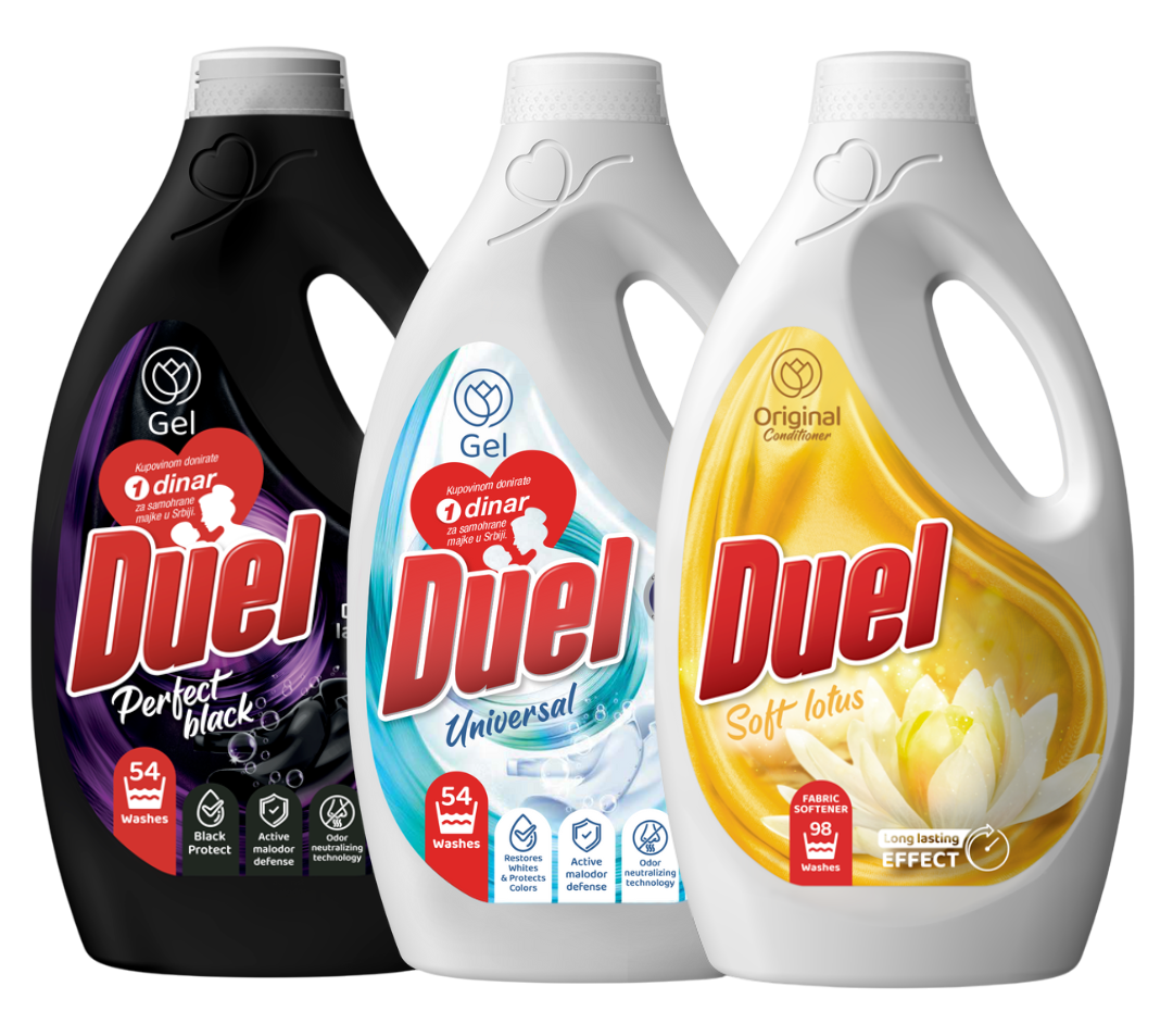 DUEL set tečni deterdžent 3x2,45l - Cenoteka