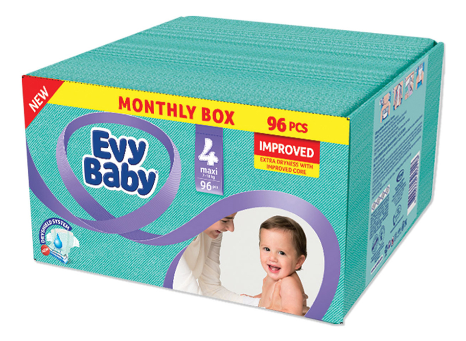 EVY BABY pelene box 4 maxi 96kom - Cenoteka