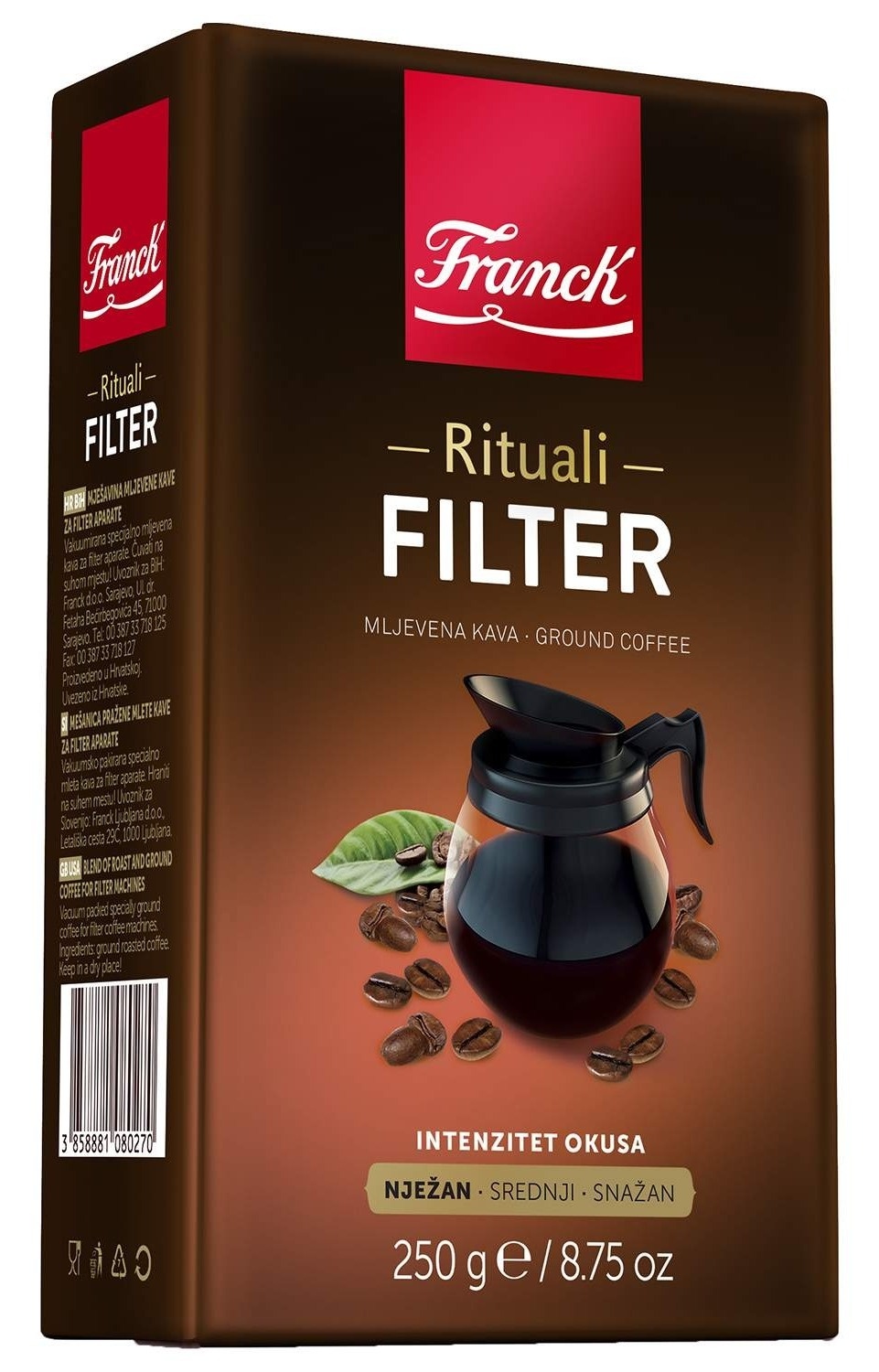 Filter kafa FRANCK mlevena 250g - Cenoteka
