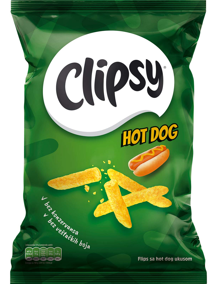 Flips MARBO Clipsy hot dog 80g - Cenoteka