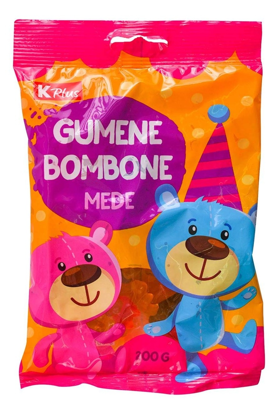 Gumene bombone K PLUS mede 200g - Cenoteka