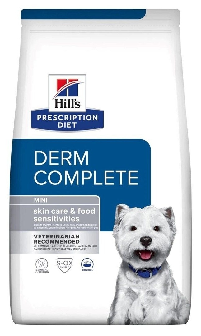 HILL'S Prescription Diet derm complete mini hrana za pse 1kg - Cenoteka