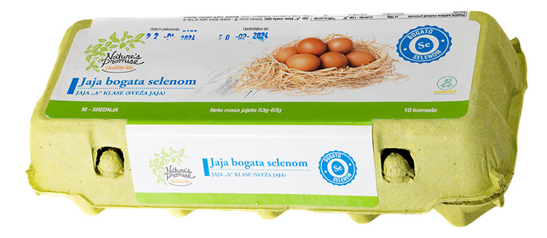 Jaja klasa A bogata selenom NATURE'S PROMISE 10kom - Cenoteka