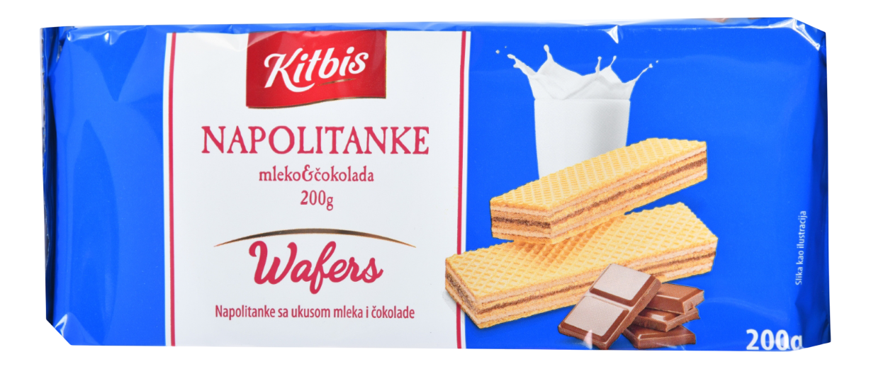Napolitanka KITBIS mleko i čokolada 200g - Cenoteka