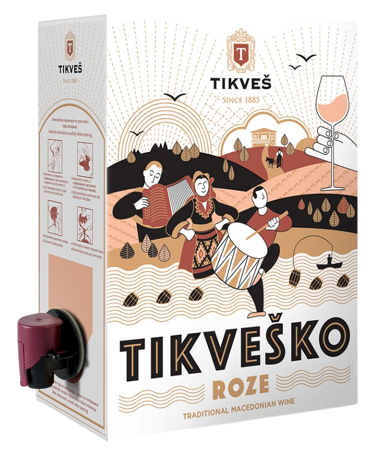 Roze vino TIKVEŠ bag in box 3l - Cenoteka