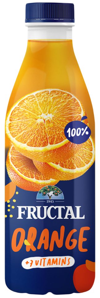 Voćni sok FRUCTAL pomorandža 100% 750ml - Cenoteka