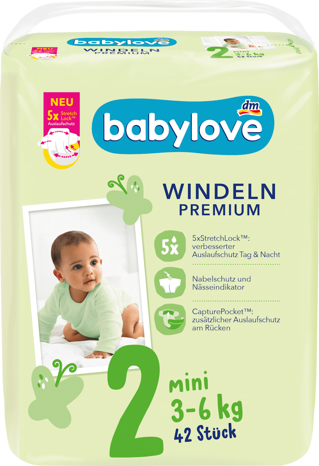 BABYLOVE pelene premium 2 mini 42kom - Cene i Akcije