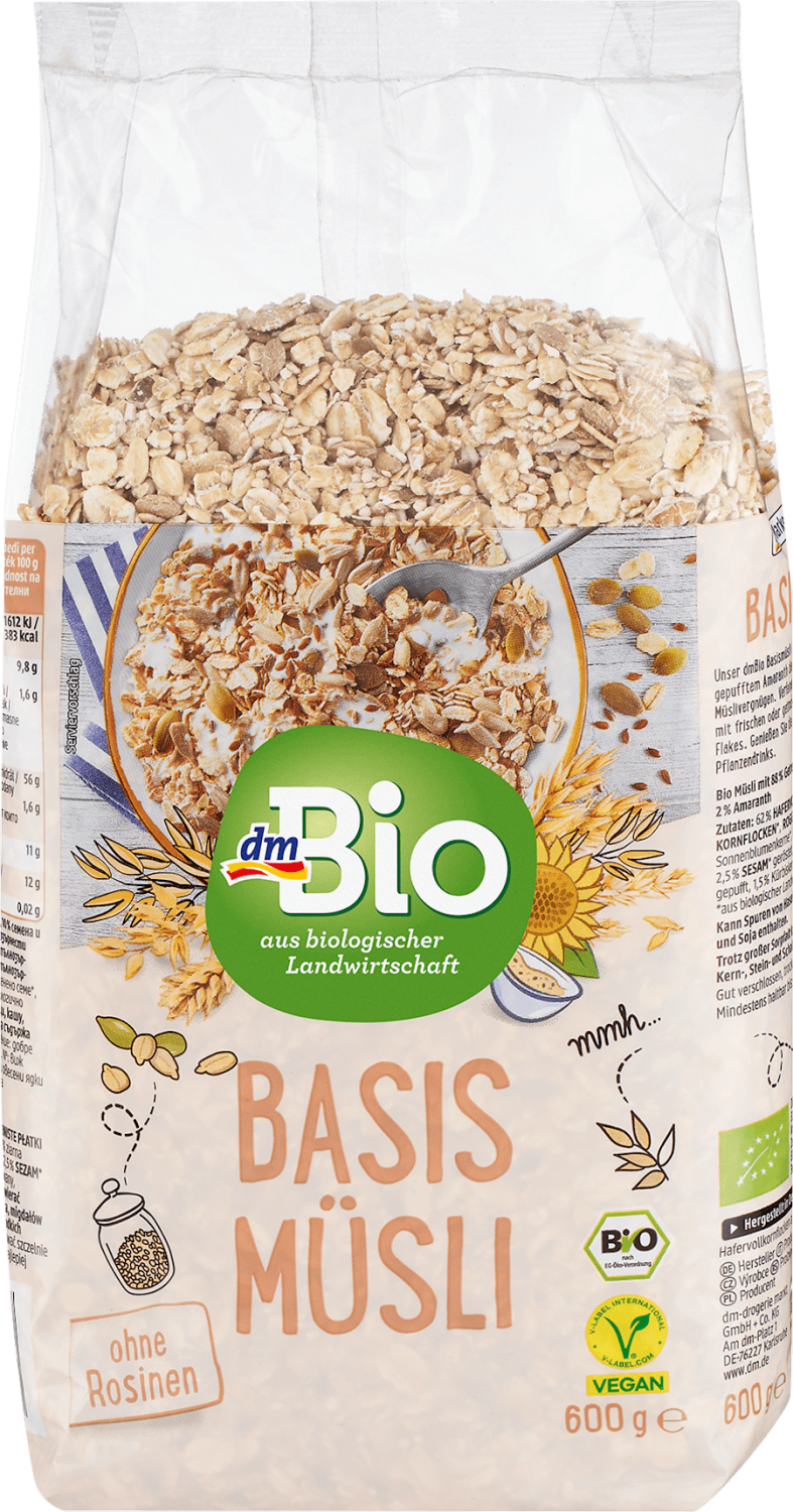 Bazični musli DM BIO 600g - Cenoteka