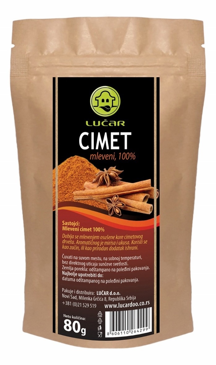 Cimet LUČAR mleveni 80g - Cenoteka