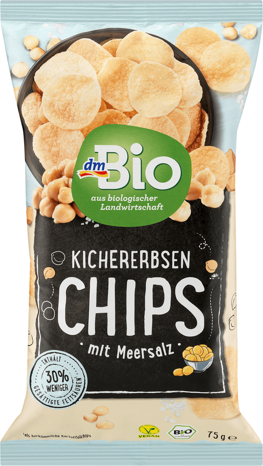 Čips DM BIO leblebija i morska so 75g - Cenoteka
