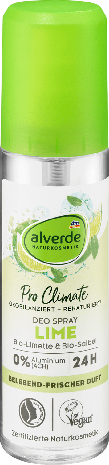 Dezodorans ALVERDE Pro climate organska limeta i žalfija 75ml - Cenoteka