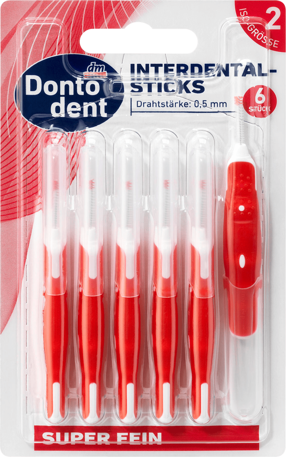 DONTODENT ISO 2 super tanke interdentalne četkice 6kom - Cenoteka