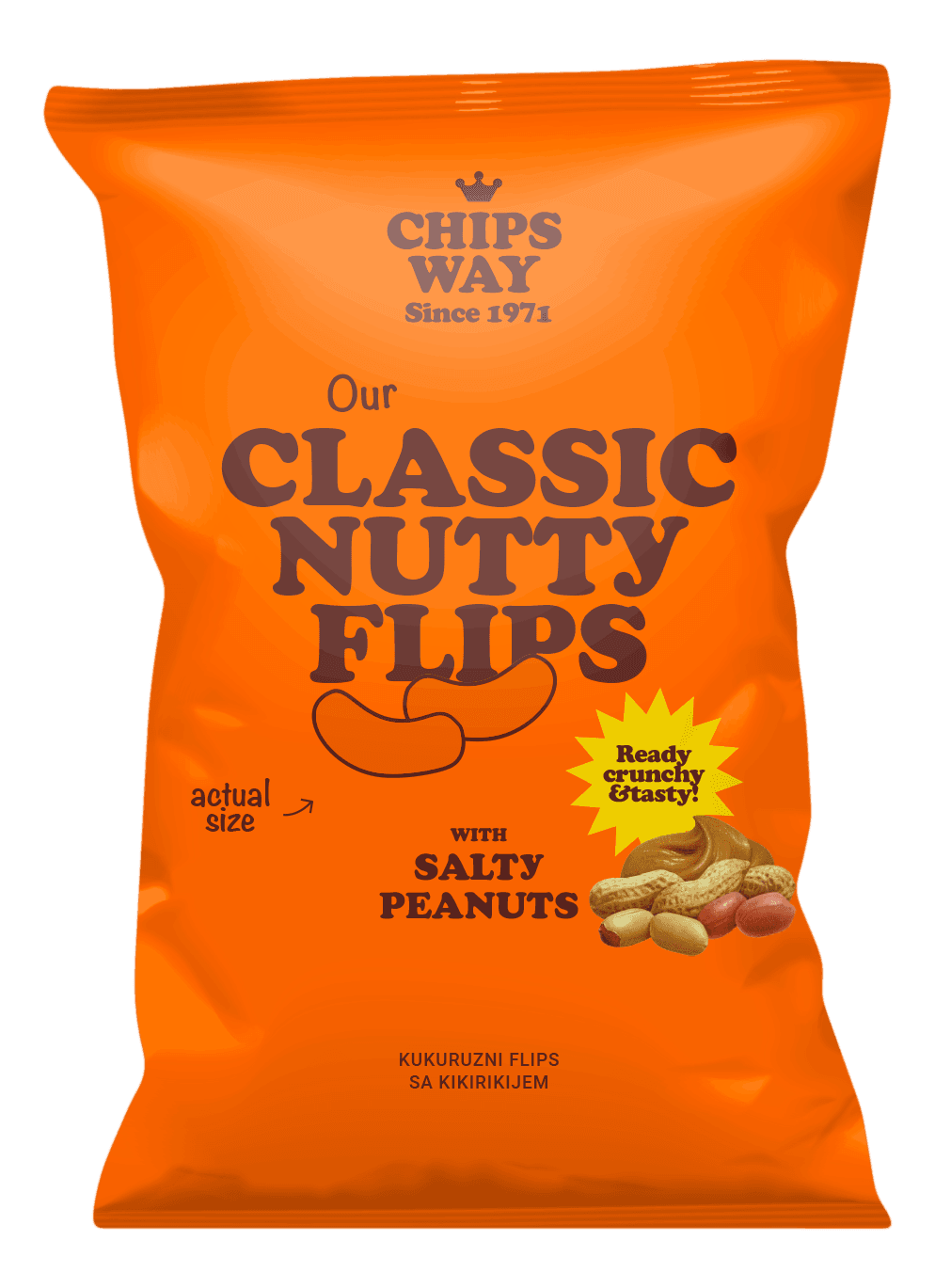 Flips CHIPS WAY Gricko sa kikirikijem 150g - Cenoteka