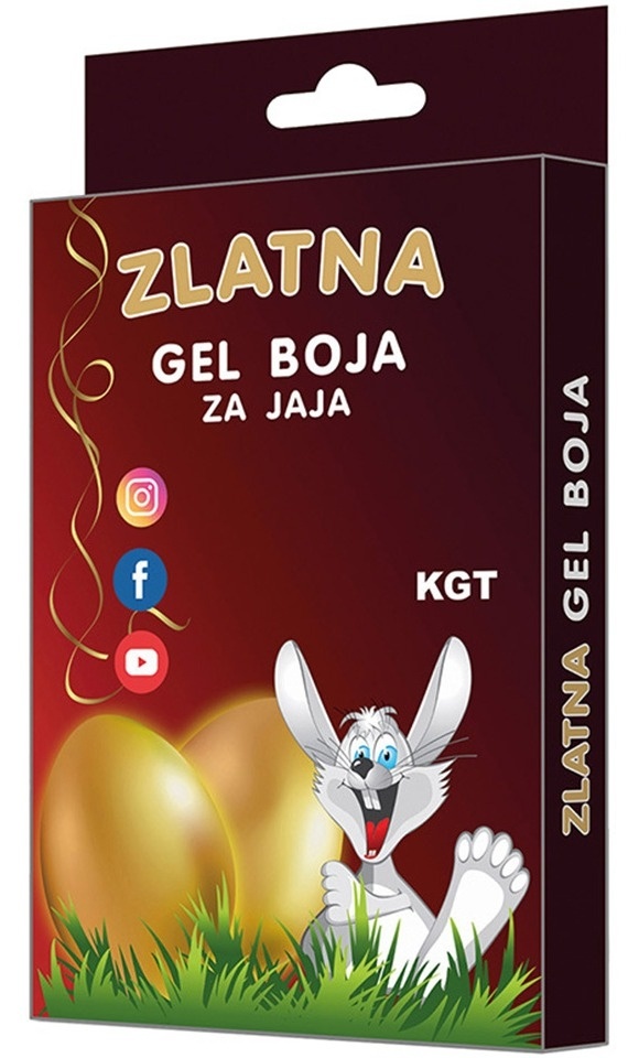 Gel boja za jaja zlatna KGT - Cene i Akcije