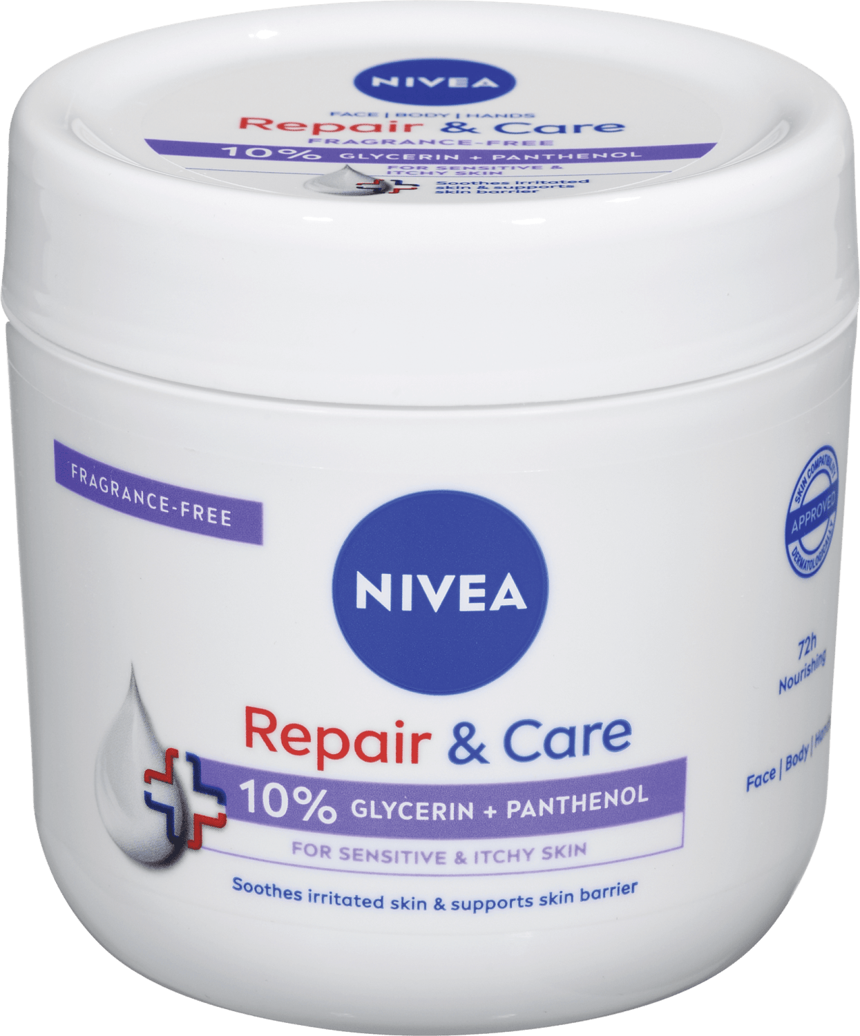 Krema za telo NIVEA Repair & care bez mirisa 400ml - Cenoteka
