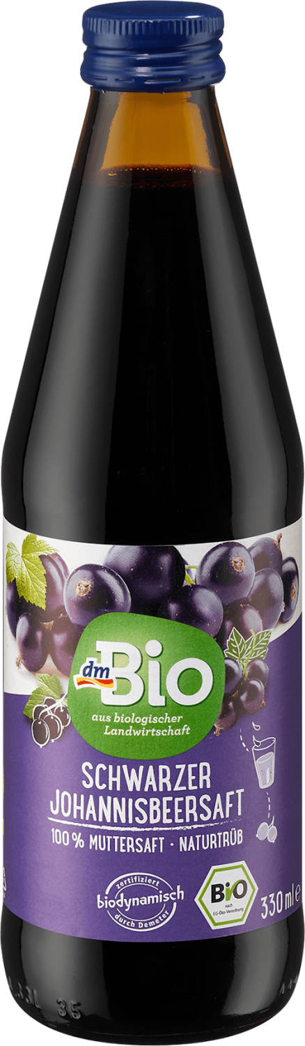 DM BIO sok crna ribizla prirodno mutan 100% 330ml - Cenoteka