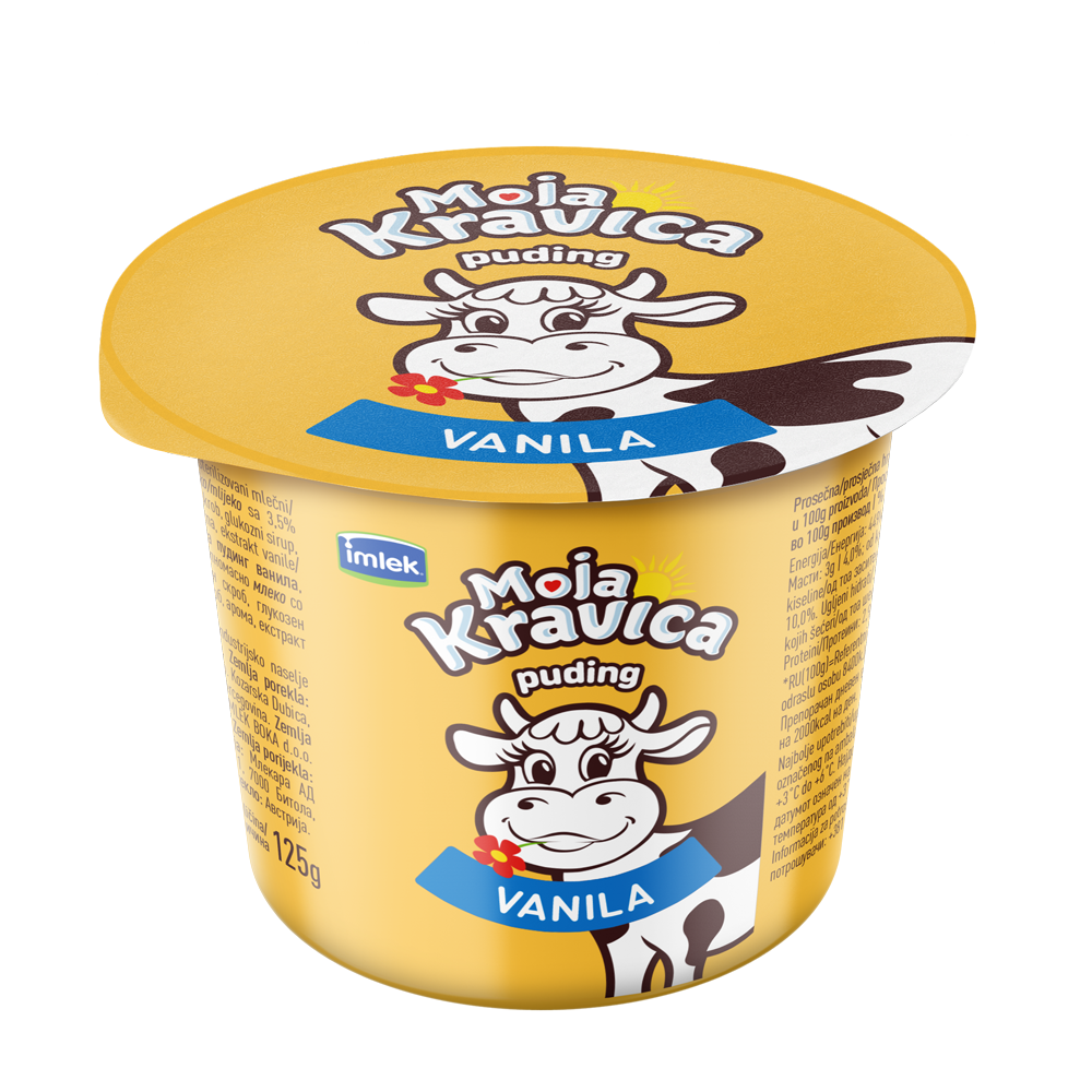 MOJA KRAVICA puding vanila 125g Imlek - Cenoteka