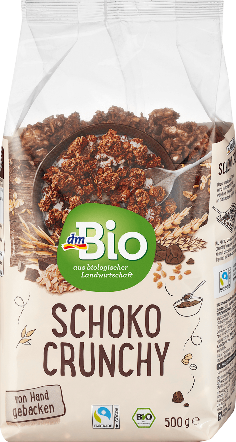 Organski musli DM BIO čokoladni crunchy 500g - Cenoteka