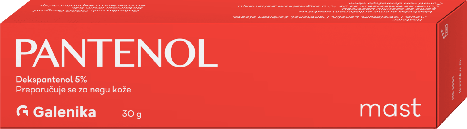 Pantenol mast GALENIKA dekspantenol 5% 30g - Cenoteka