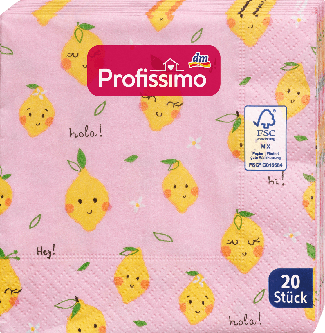 Salvete PROFISSIMO Limun 3sloja 20kom - Cenoteka