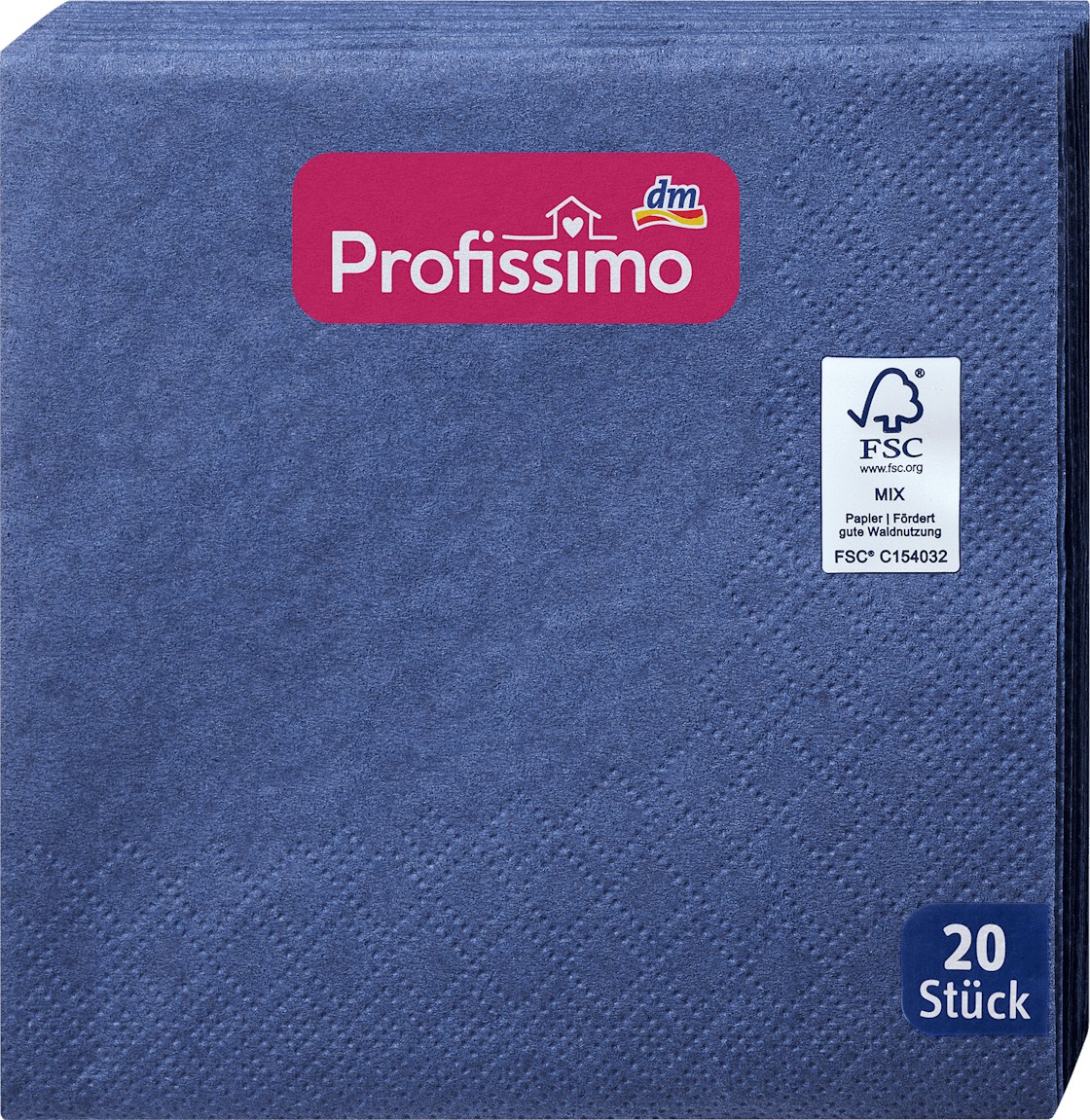 Salvete PROFISSIMO tamnoplave 20kom - Cenoteka