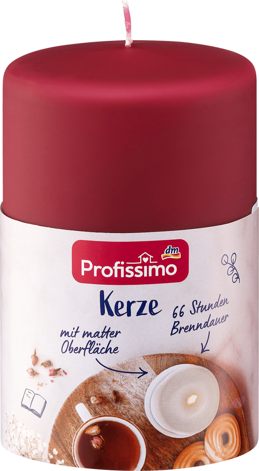 Sveća PROFISSIMO mat bordo 120/80 1kom - Cenoteka