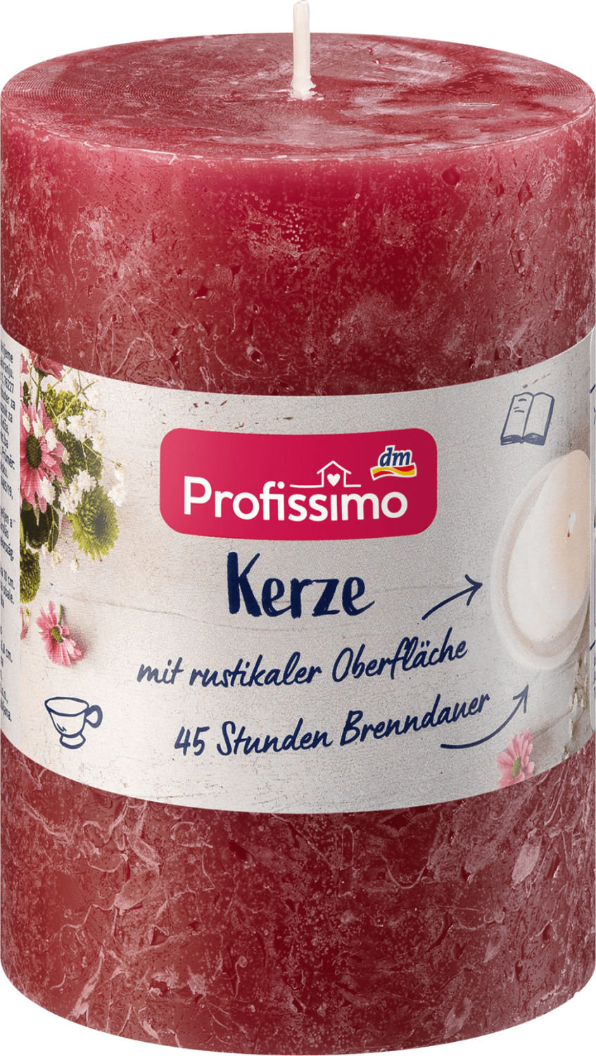 Sveća PROFISSIMO rustična bordo 100/68 1kom - Cene i Akcije