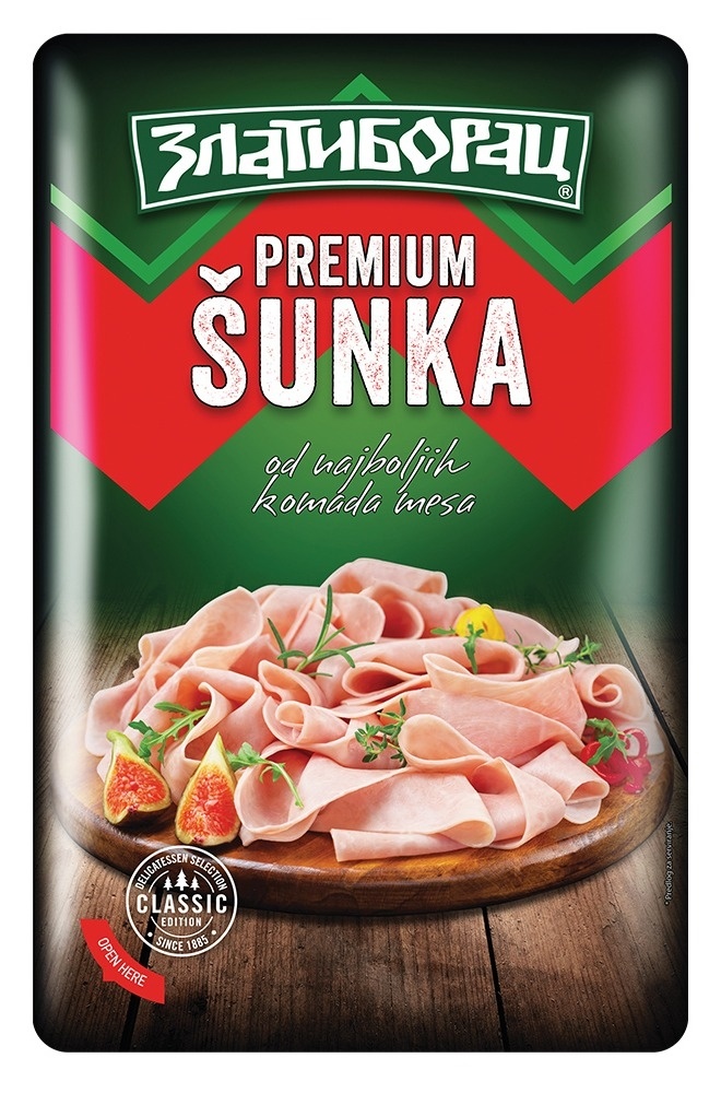 ZLATIIBORAC premium šunka slajs 125g - Cenoteka