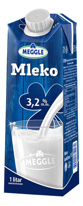 Dugotrajno mleko MEGGLE 3,2%mm 1l - Cenoteka