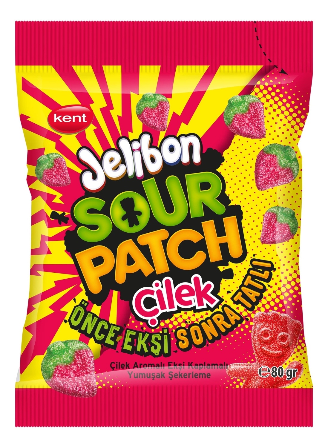 Gumene bombone KENT sour patch strawberry 80g - Cene i Akcije