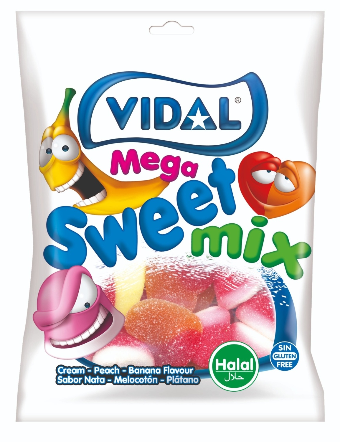 Gumene bombone VIDAL mega sweet mix 90g - Cenoteka