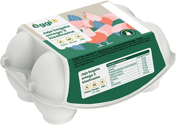 Jaja klasa M omega 3 EGGI 6kom - Cene i Akcije