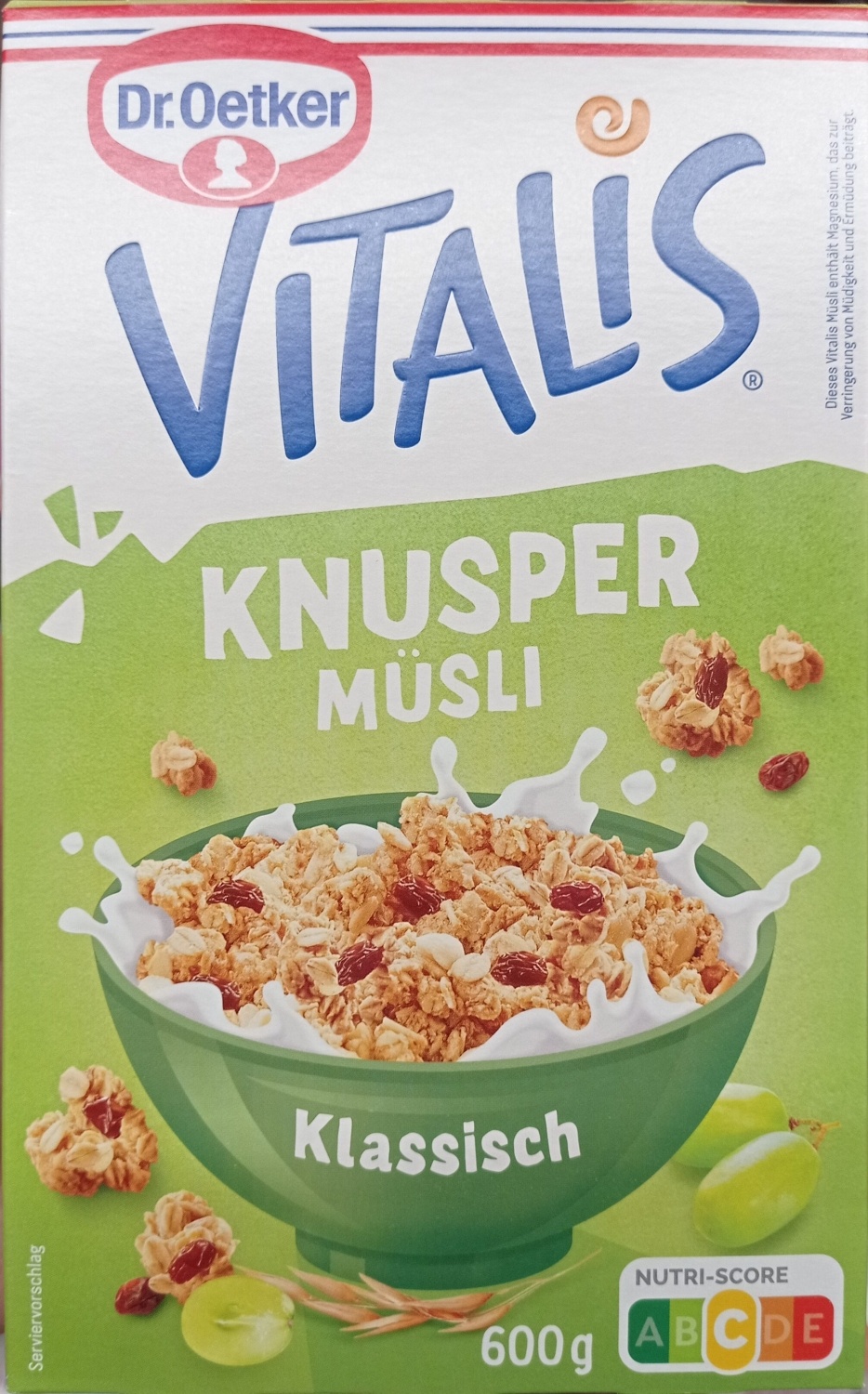 Musli VITALIS Krispi klasik 600g - Cenoteka
