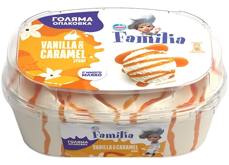 Sladoled FAMILIA vanilla & caramel 900ml - Cene i Akcije