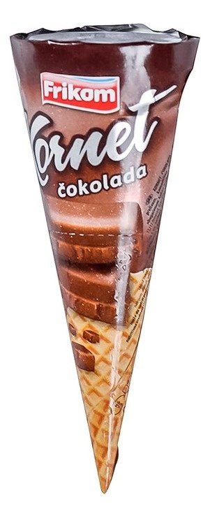 Sladoled FRIKOM čokolada kornet 70g - Cenoteka