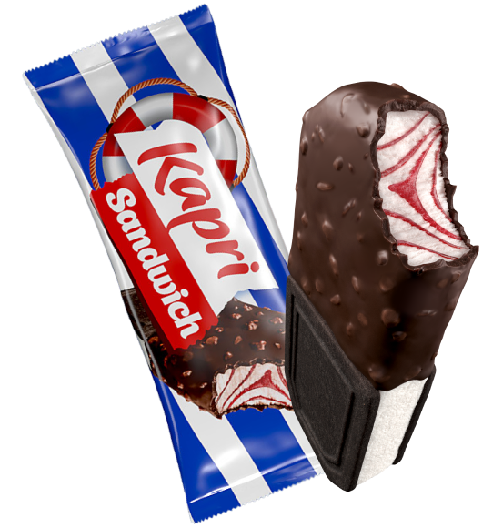 Sladoled FRIKOM Kapri sandwich 129ml - Cenoteka