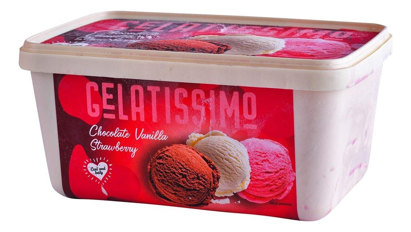 Sladoled GELATISSIMO vanila čokolada 2000ml - Cenoteka