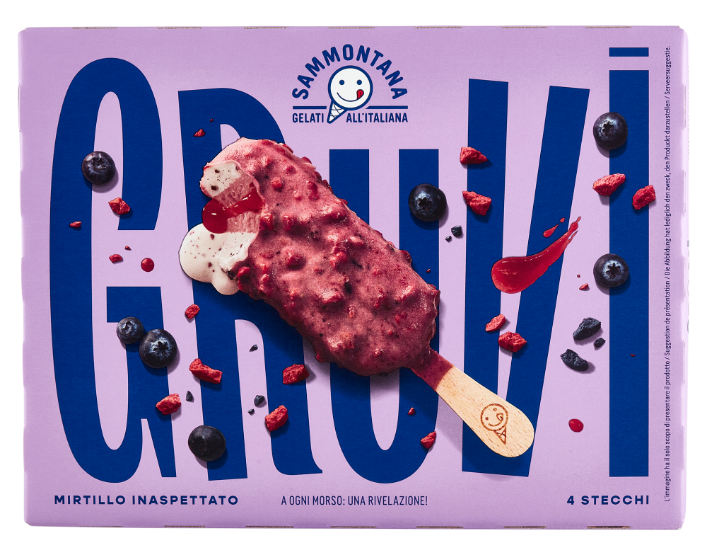 Sladoled GRUVI blueberry 4x60g - Cenoteka