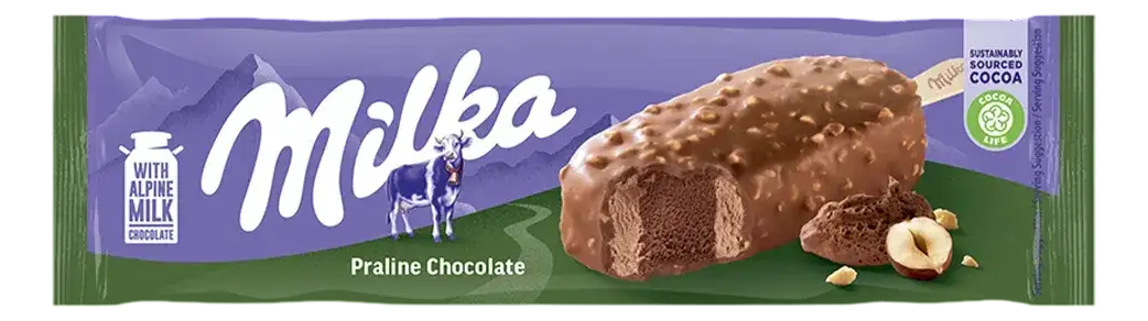 Sladoled MILKA praline štapić 90ml - Cenoteka