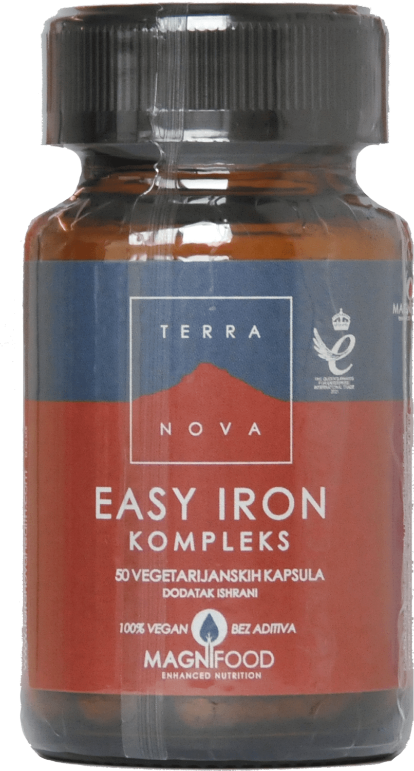 TERRANOVA Easy iron kompleks kapsule 20mg 50kom - Cenoteka