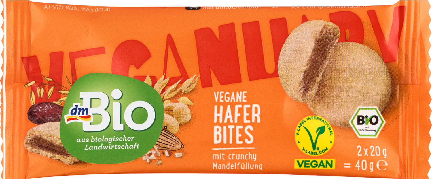 DM BIO Vefanuary poslastica ovsene pahuljice i badem 2x20g - Cenoteka