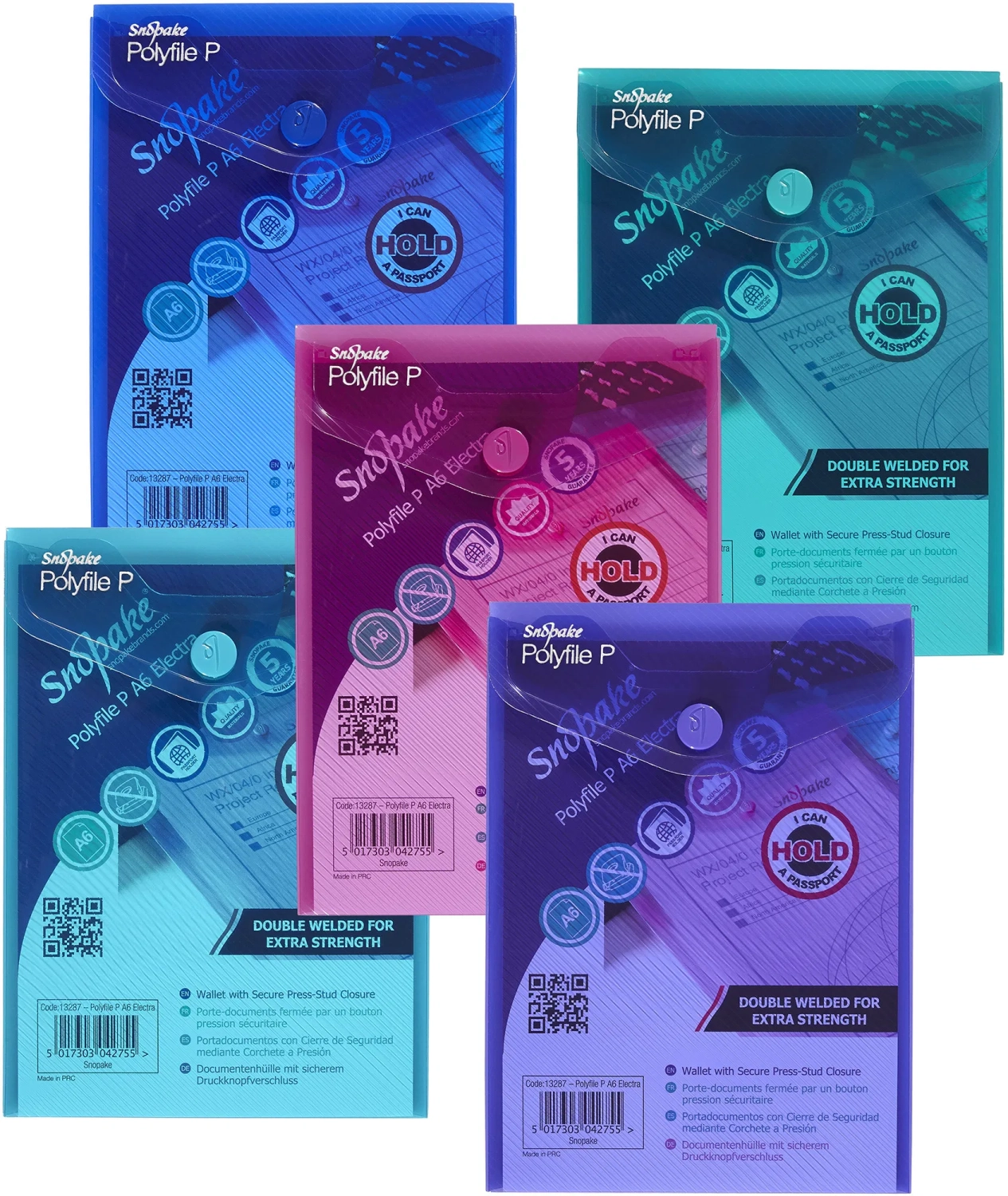 Fascikla pismo A6 SNOPAKE Polyfile P electra - Cenoteka