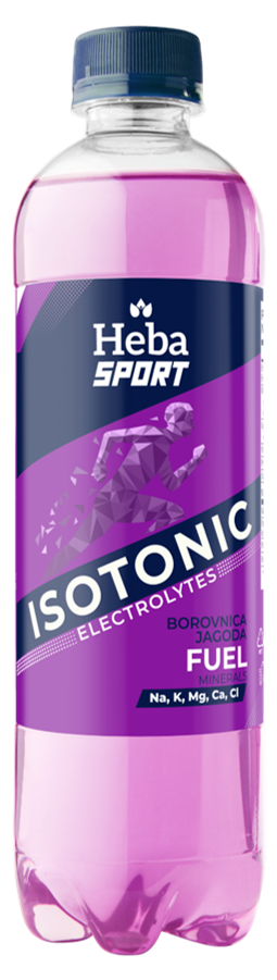 HEBA Fuel negazirana voda borovnica i jagoda 500ml - Cenoteka