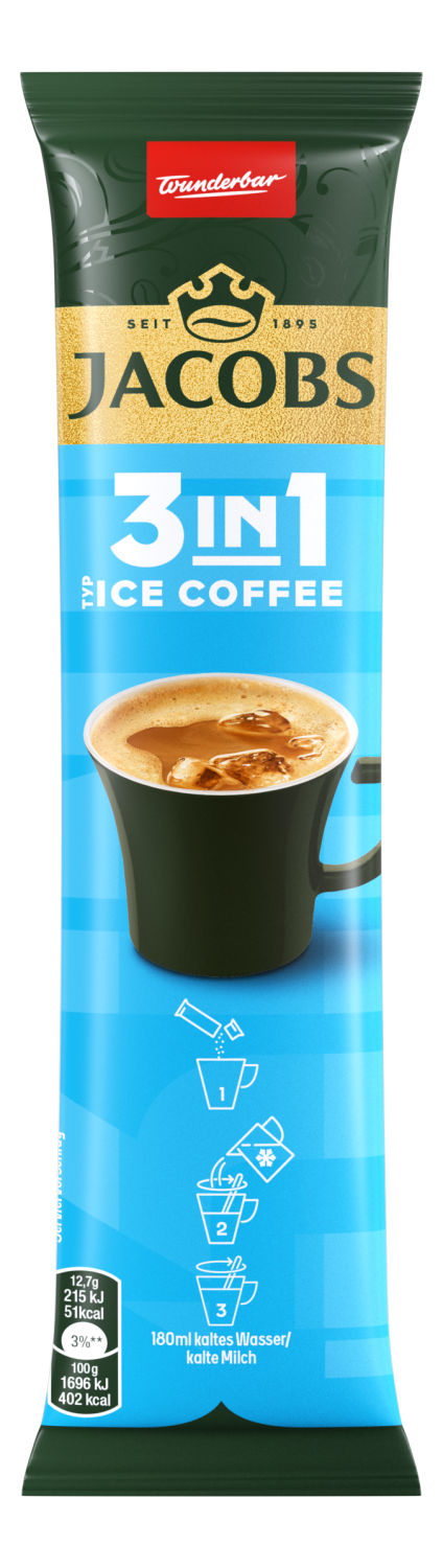 Instant kafa JACOBS 3u1 ice coffee 12,7g - Cenoteka