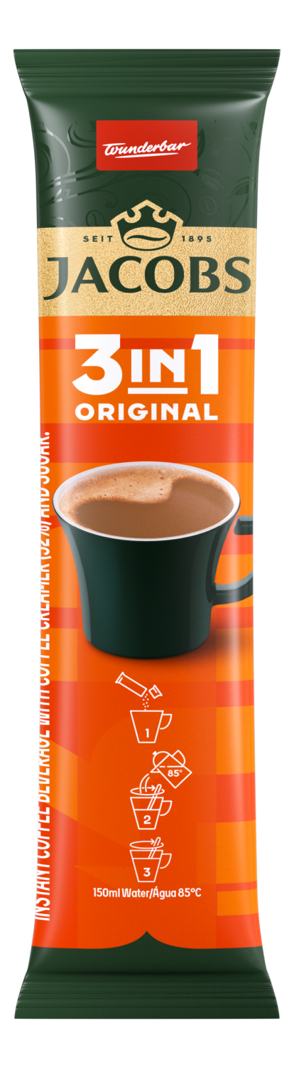 Instant kafa JACOBS Original 3u1 15,2g - Cenoteka