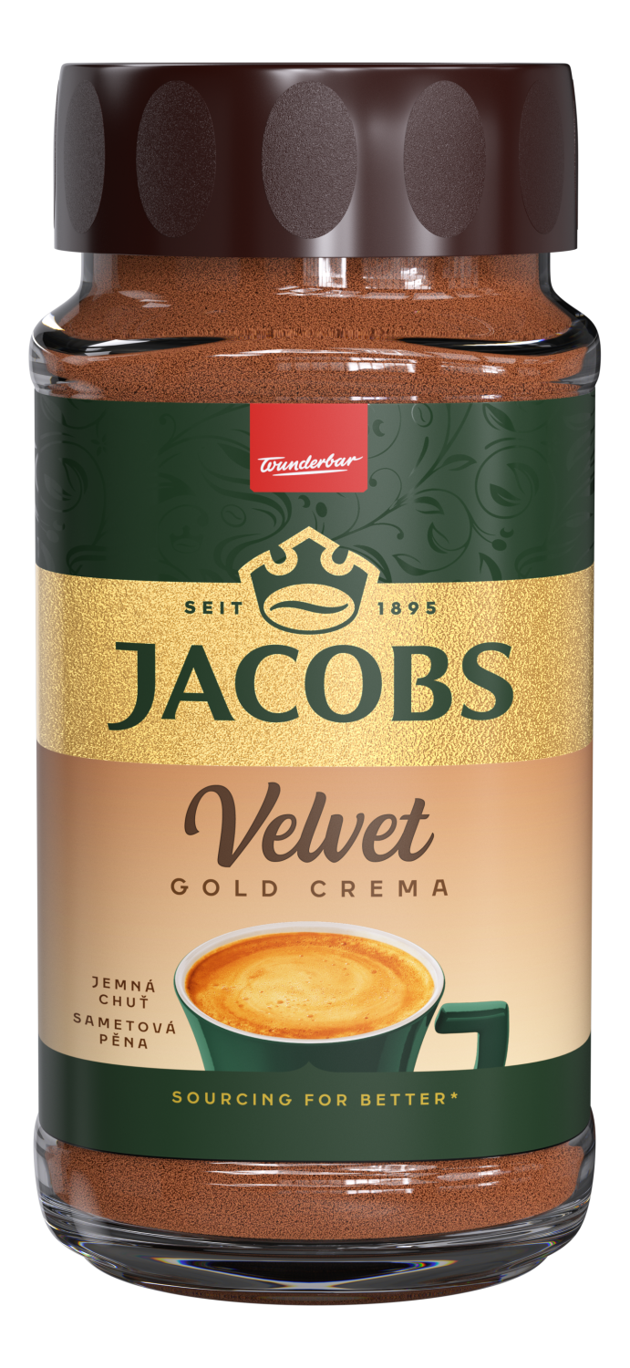Instant kafa JACOBS velvet gold crema 180g - Cenoteka
