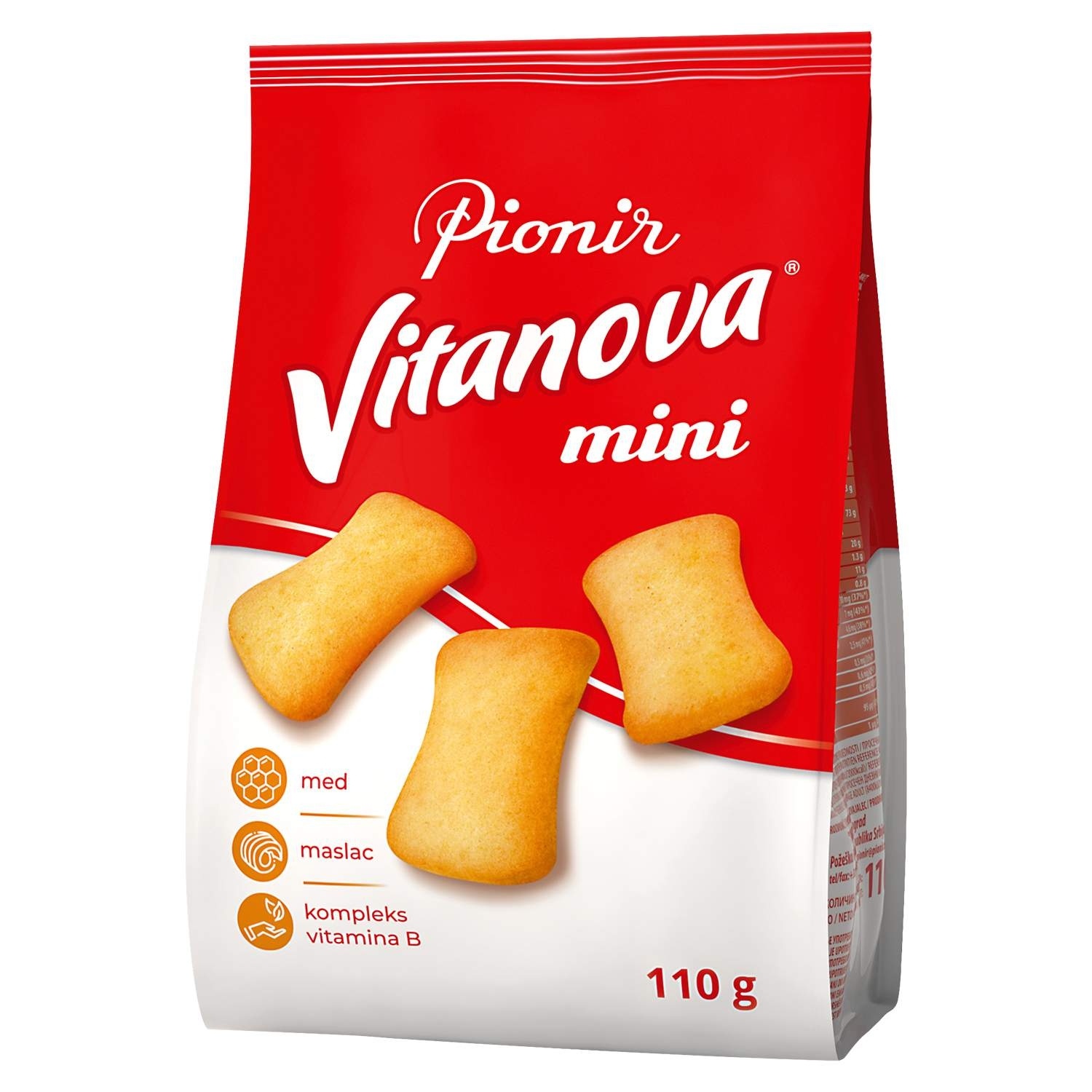 Keks PIONIR Vitanova mini 110g - Cenoteka