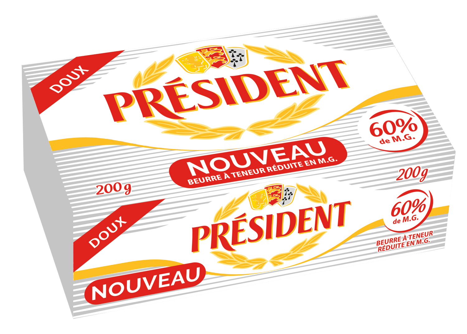 Maslac PRESIDENT 60%mm 200g - Cenoteka